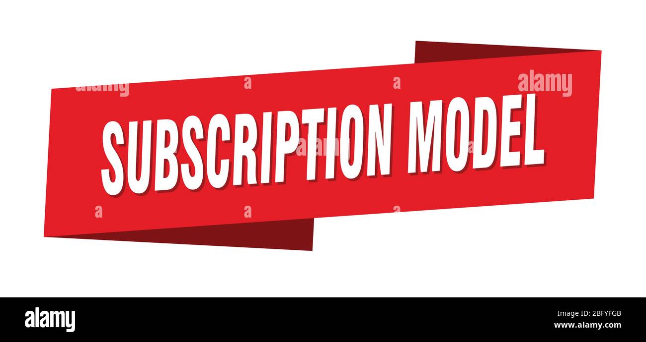 subscription model banner template. subscription model ribbon label ...