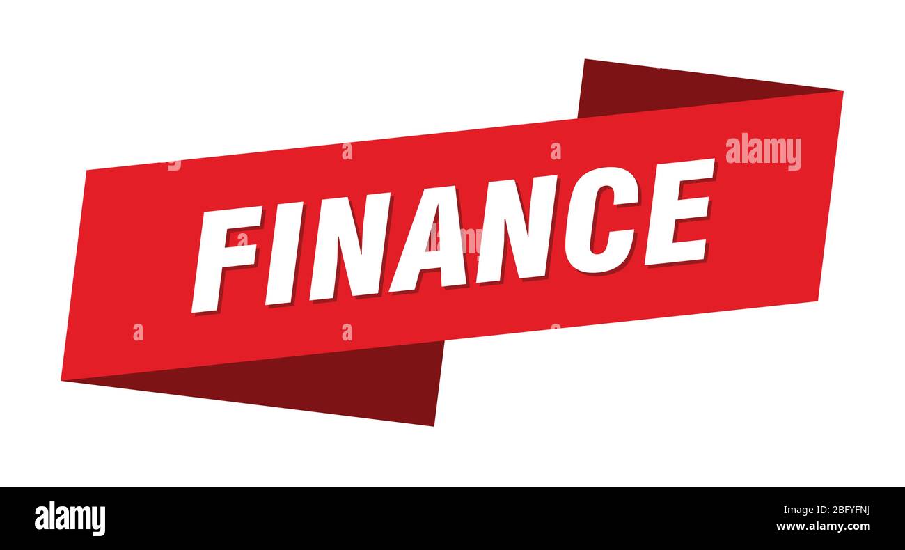 finance banner template. finance ribbon label sign Stock Vector Image ...