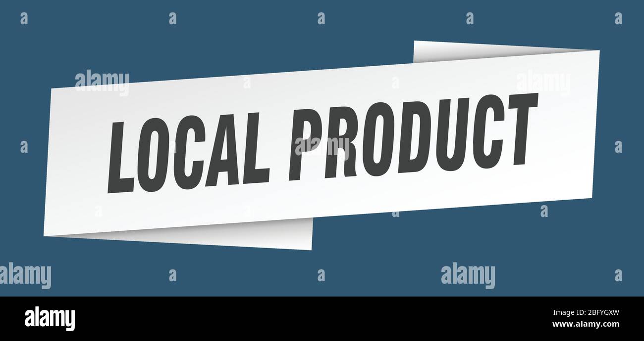 local product banner template. local product ribbon label sign Stock ...