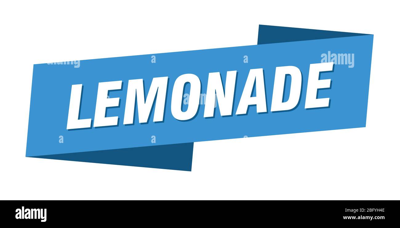 lemonade banner template. lemonade ribbon label sign Stock Vector Image ...