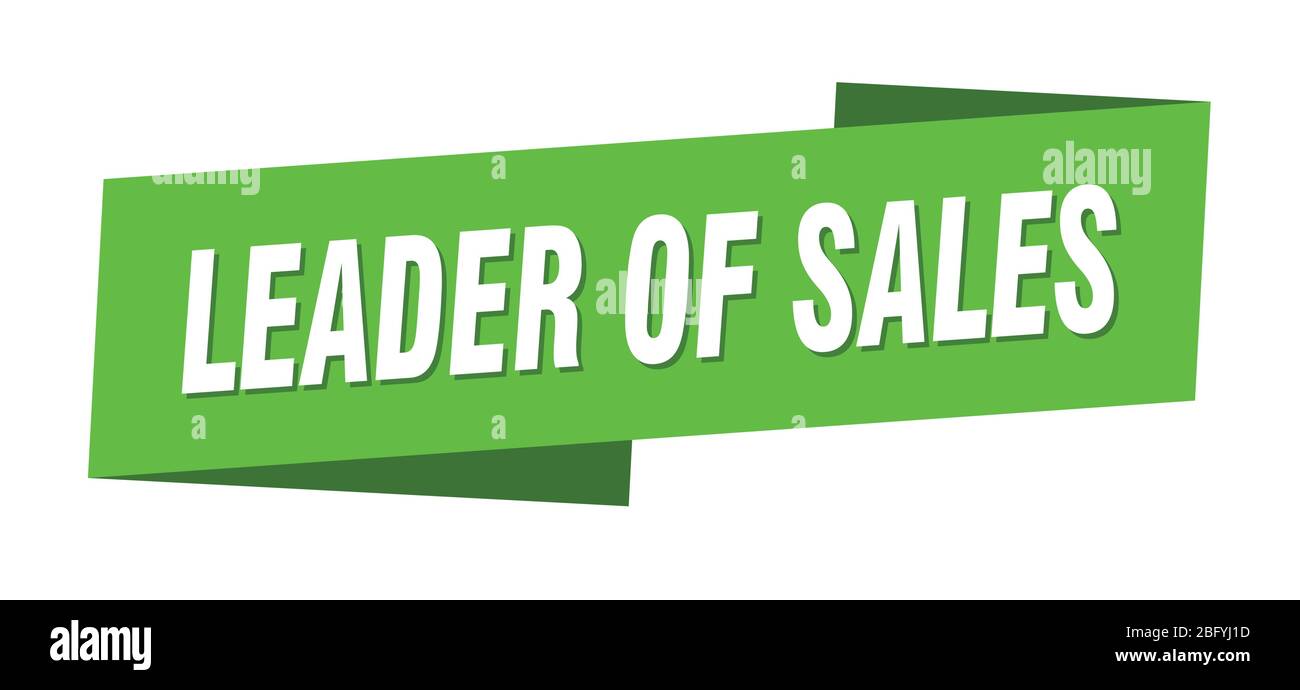 leader of sales banner template. leader of sales ribbon label sign ...