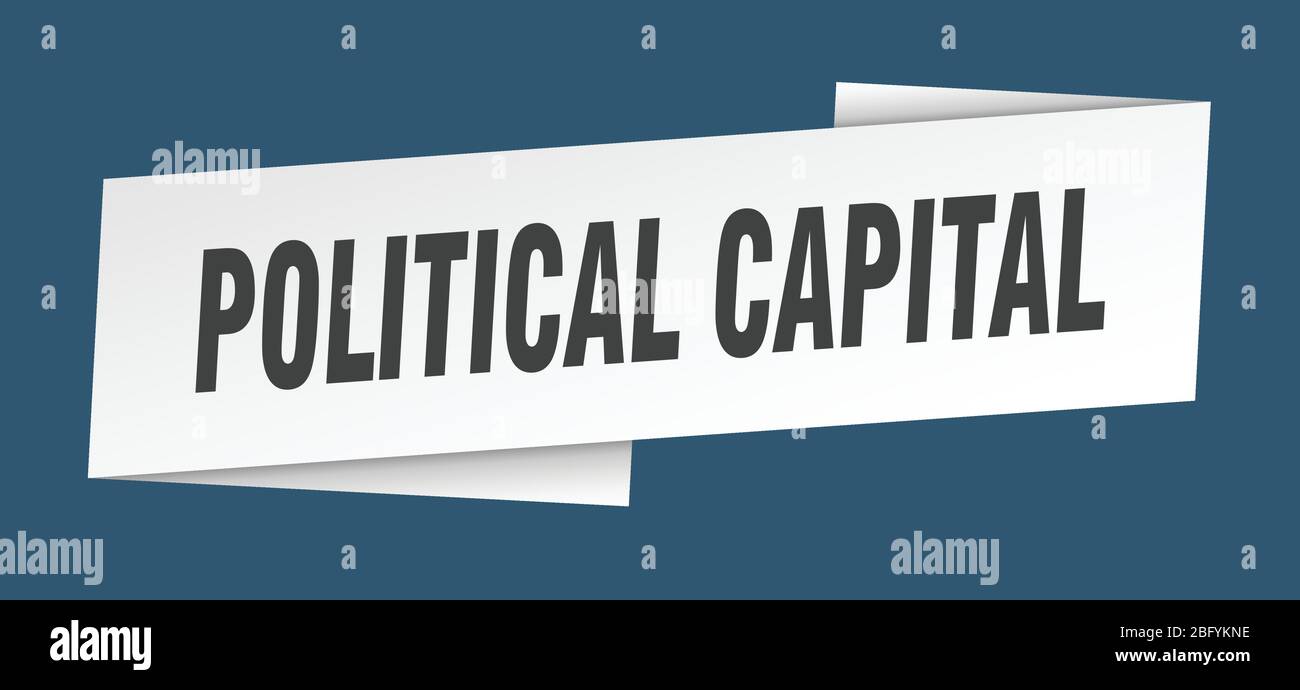 political capital banner template. political capital ribbon label sign ...