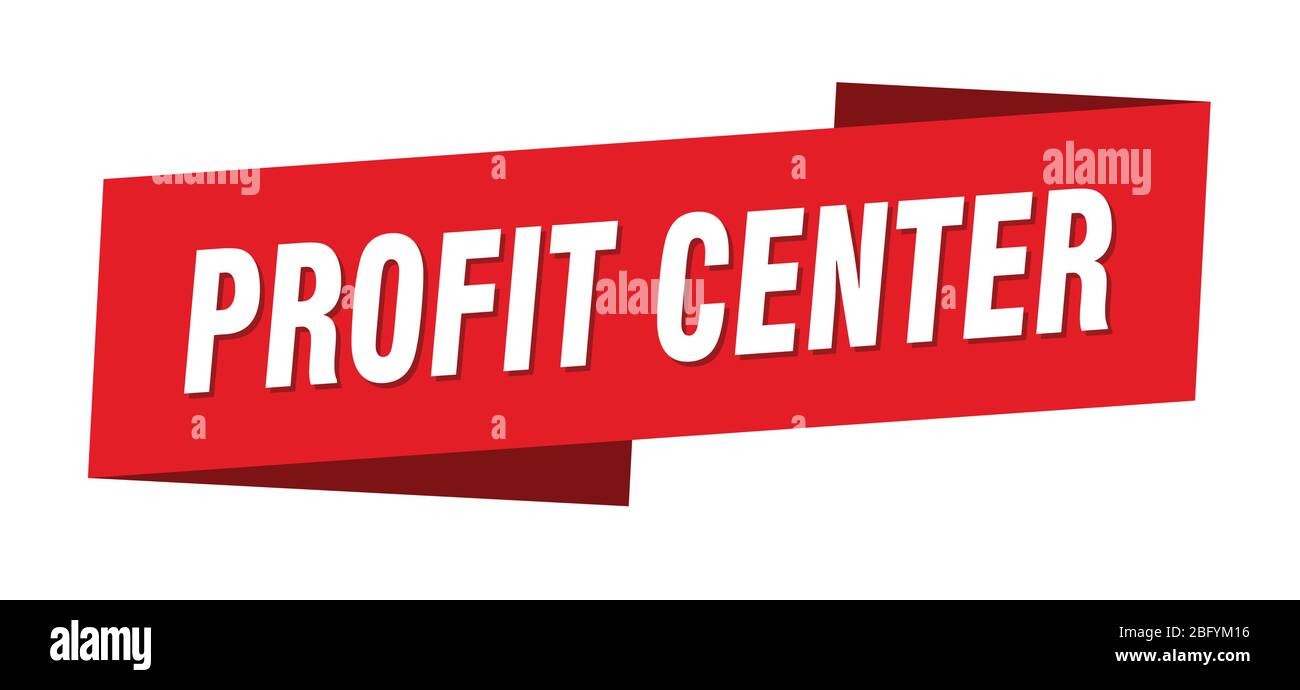 profit center banner template. profit center ribbon label sign Stock ...
