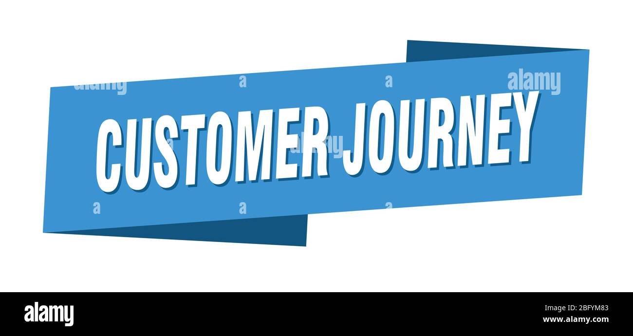 customer journey banner template. customer journey ribbon label sign ...