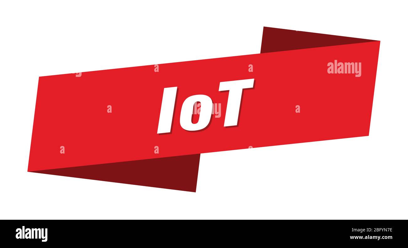 iot banner template. iot ribbon label sign Stock Vector Image & Art - Alamy