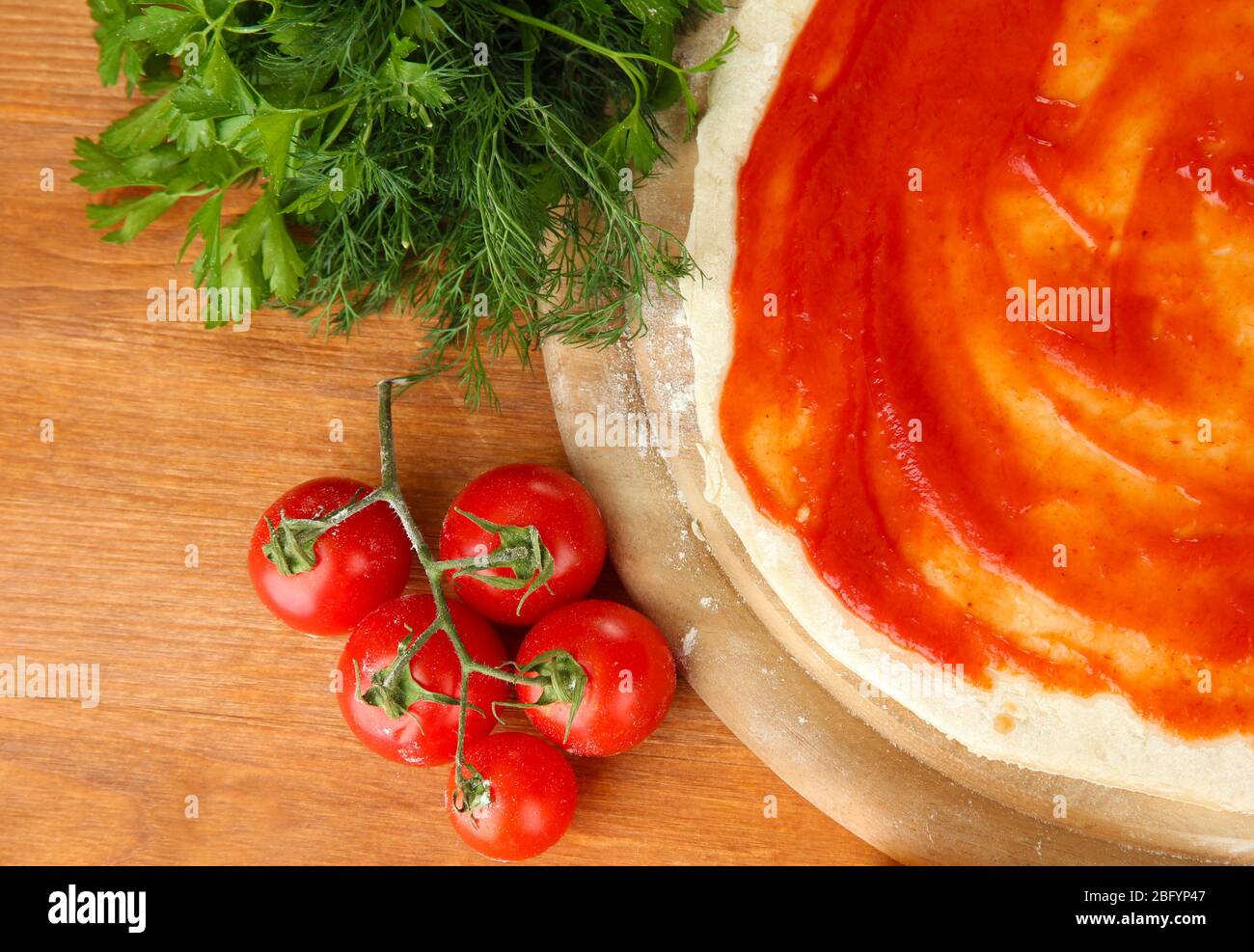 process of making pizza Stock Photo - Alamy