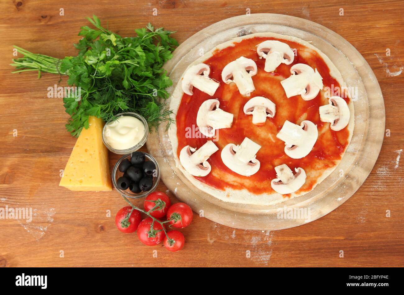 process of making pizza Stock Photo - Alamy