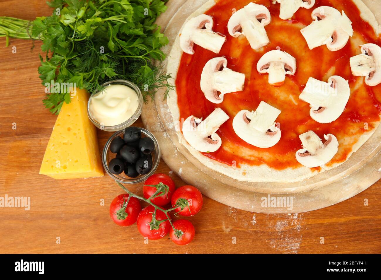 process of making pizza Stock Photo - Alamy