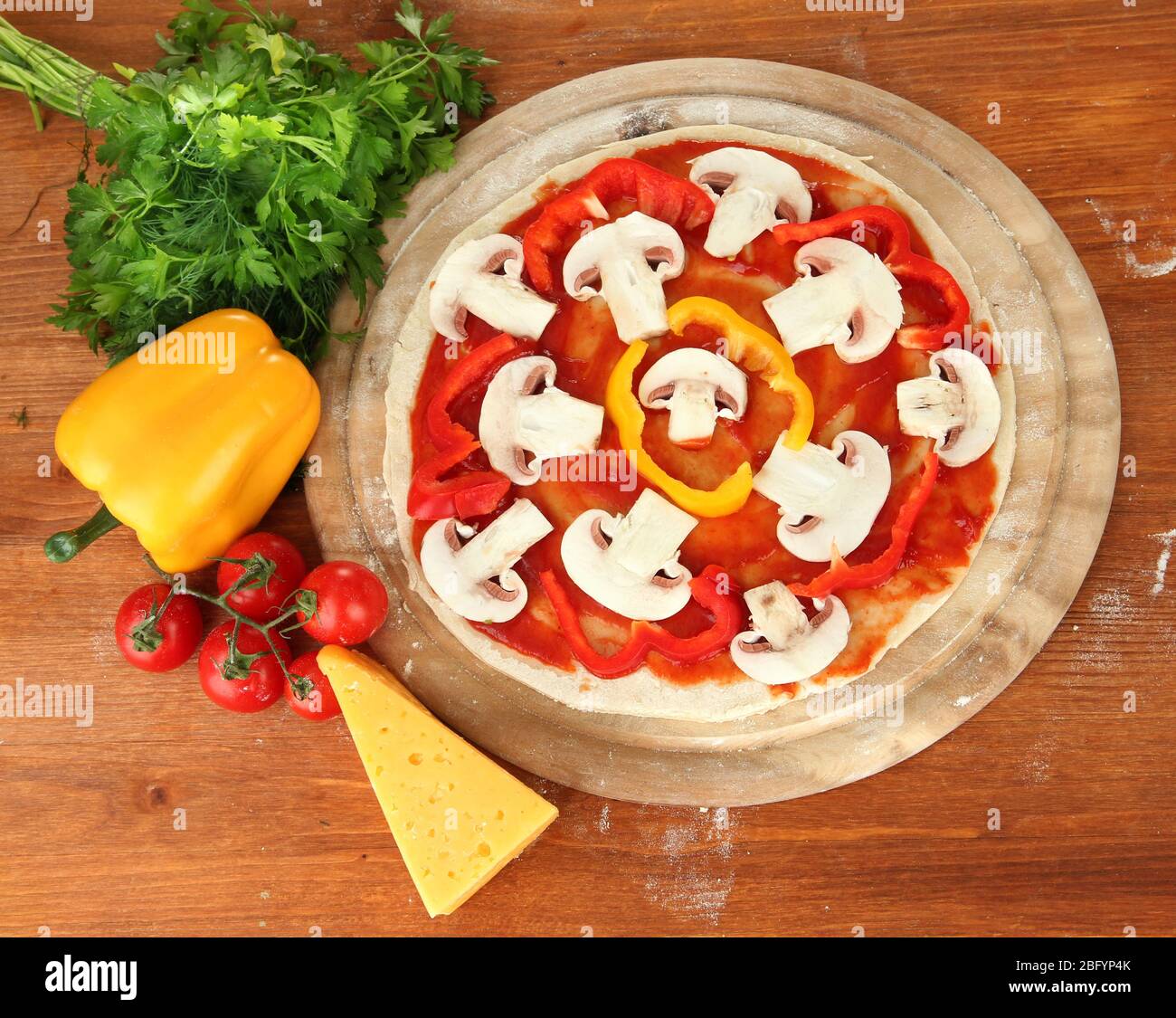 process of making pizza Stock Photo - Alamy