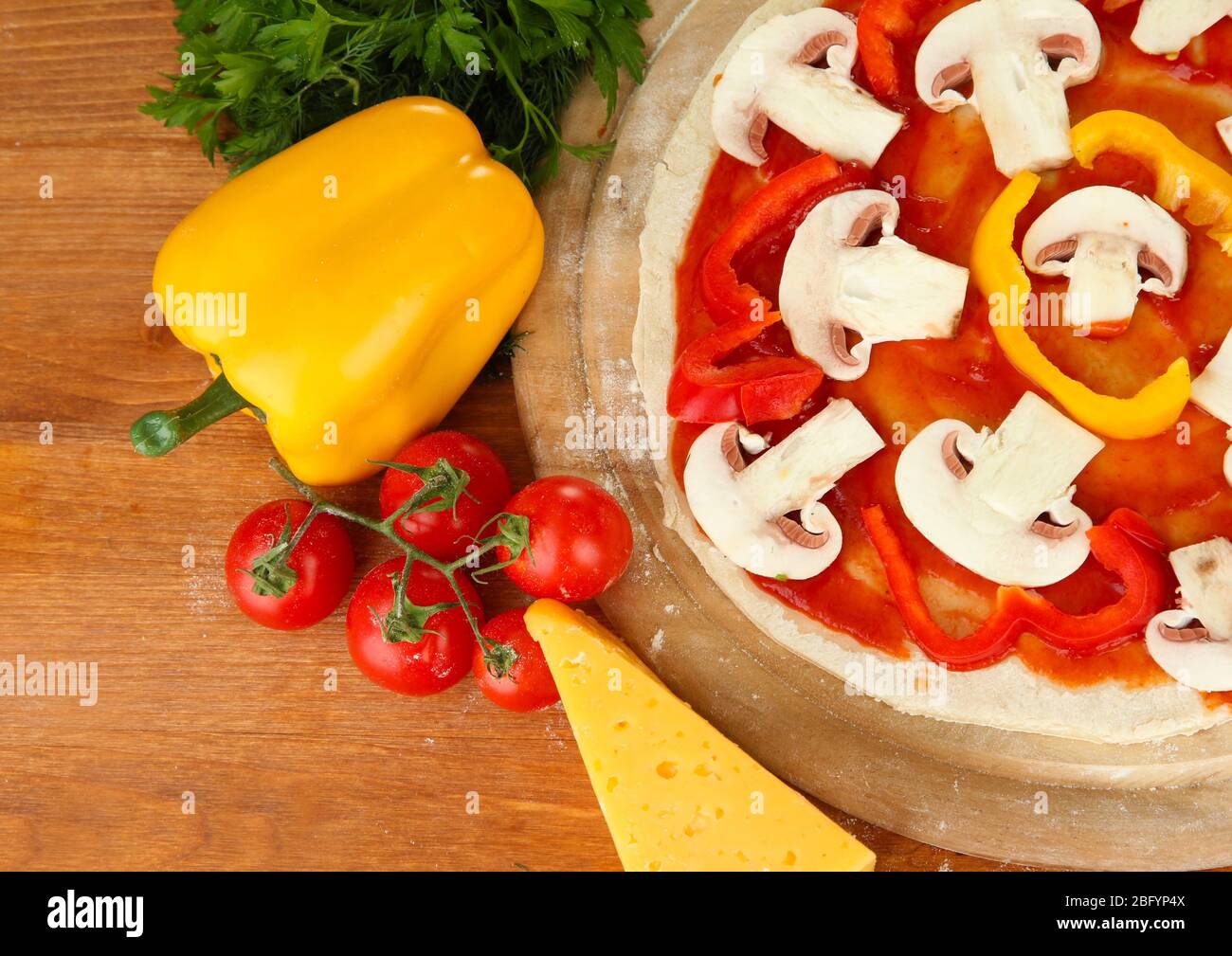 process of making pizza Stock Photo - Alamy