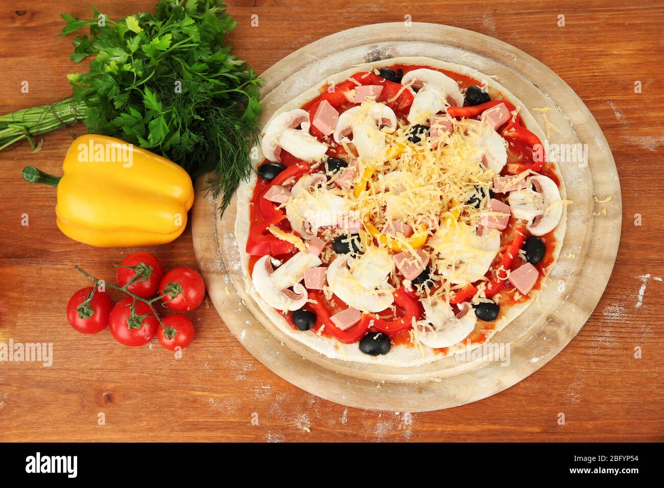 process of making pizza Stock Photo - Alamy