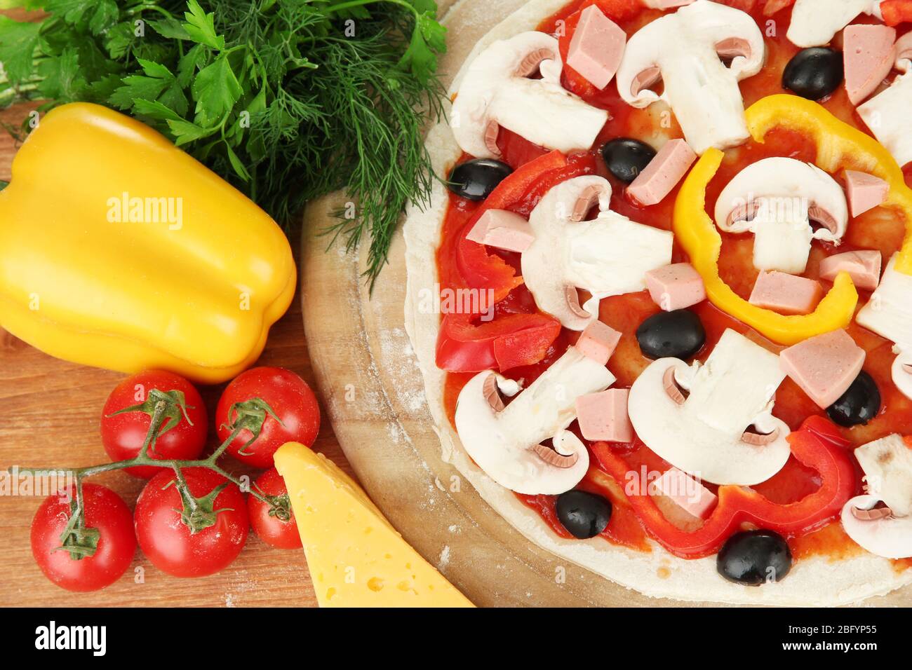 process of making pizza Stock Photo - Alamy