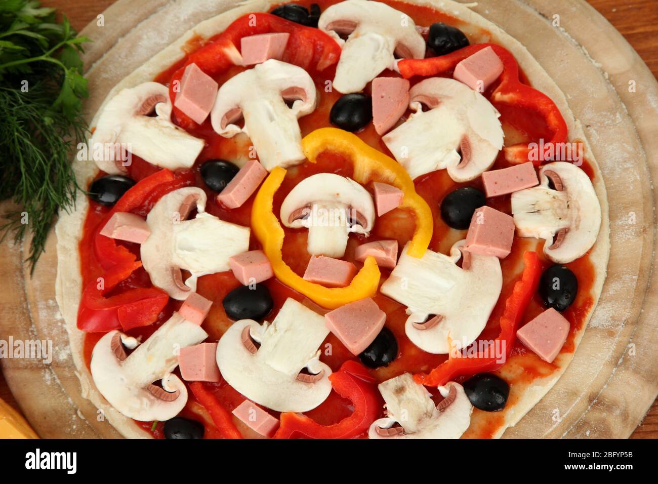 process of making pizza Stock Photo - Alamy