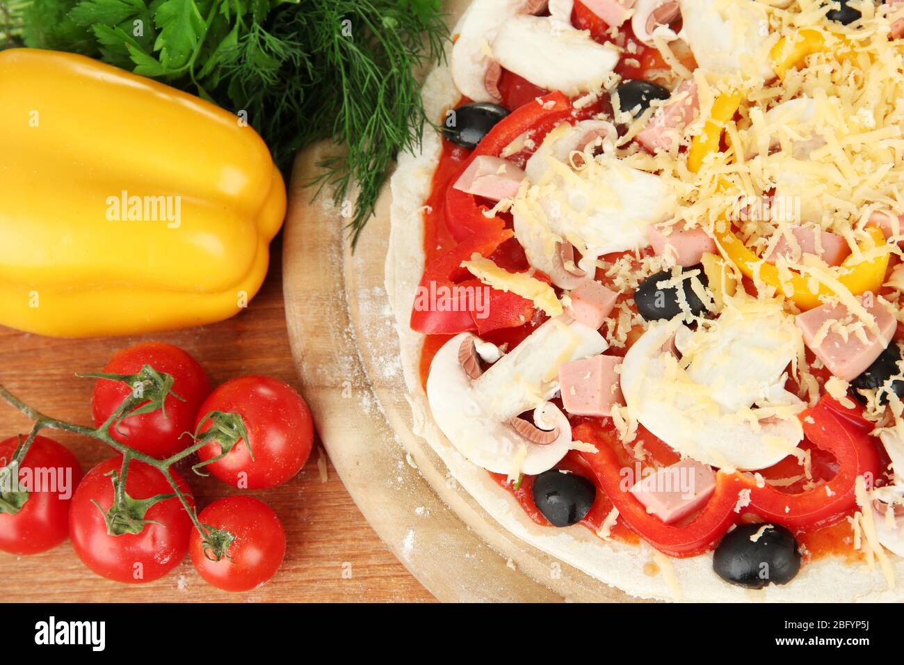process of making pizza Stock Photo - Alamy