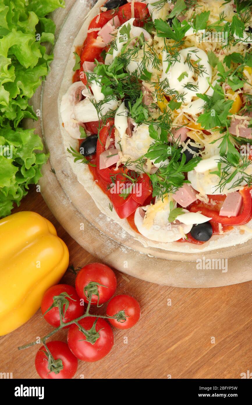 process of making pizza Stock Photo - Alamy