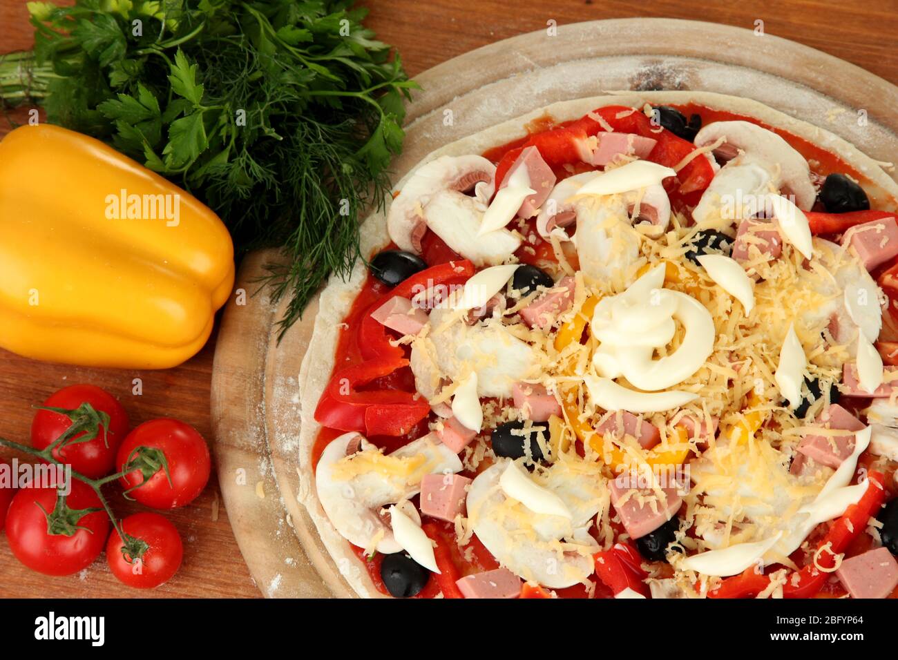 process of making pizza Stock Photo - Alamy