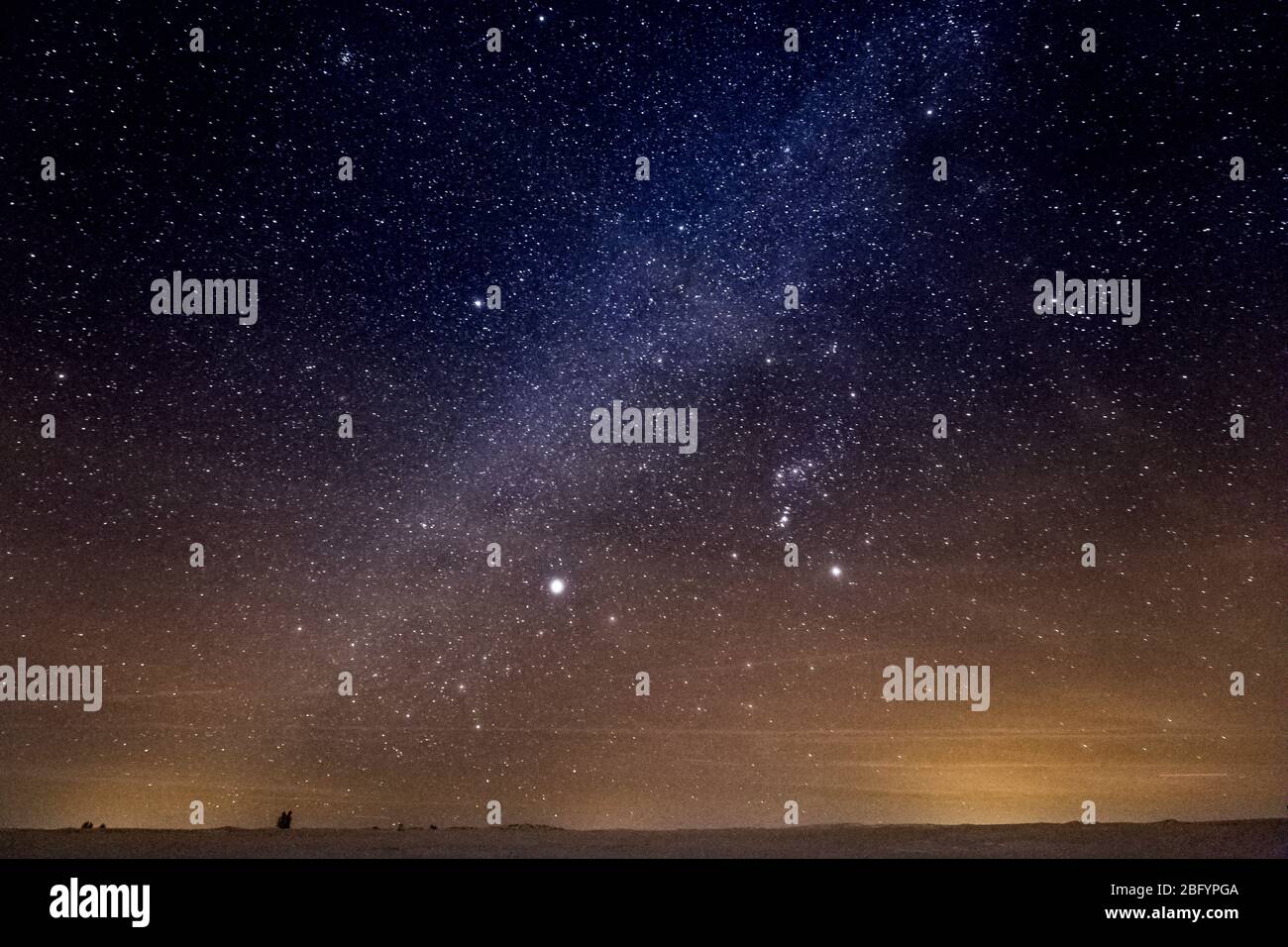 night landscape wtih star sky Stock Photo - Alamy
