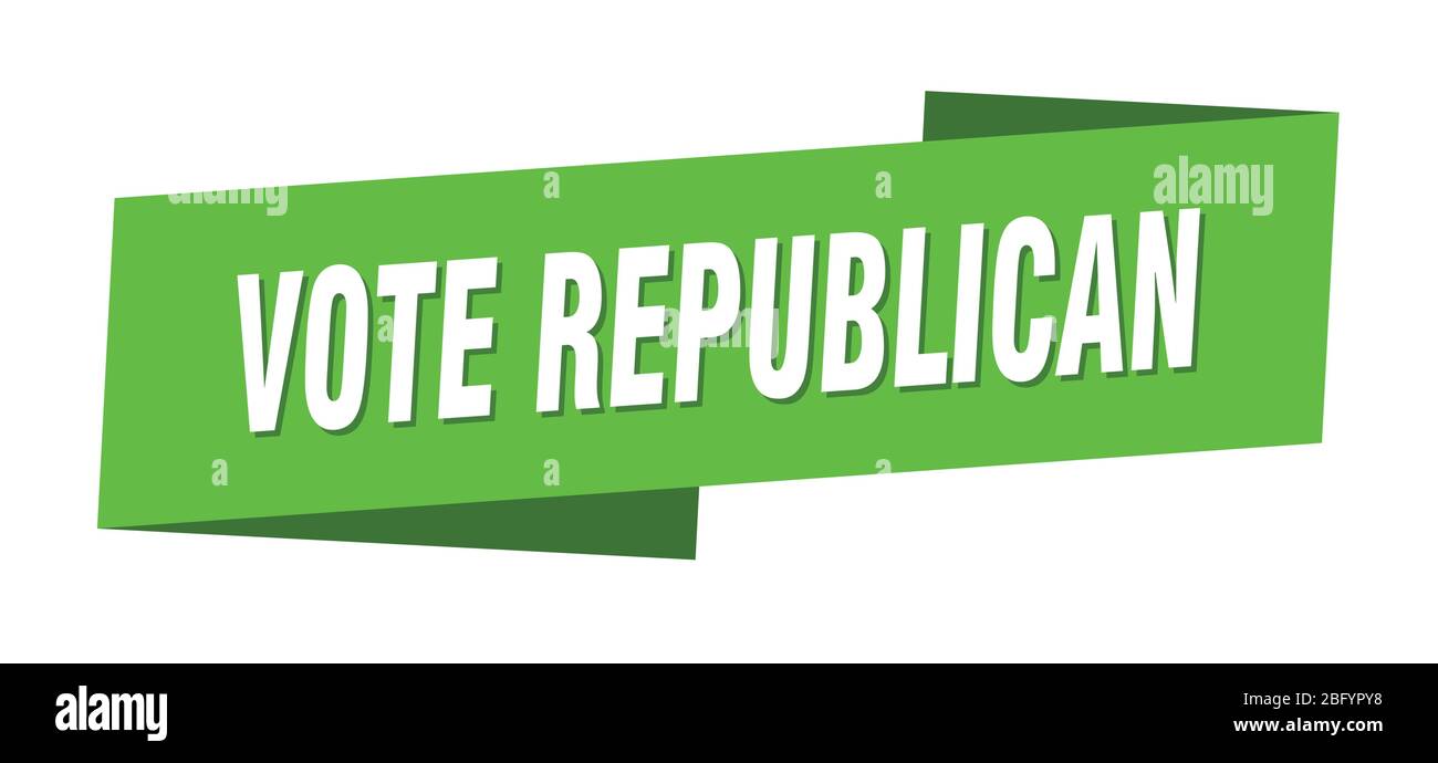 vote republican banner template. vote republican ribbon label sign ...