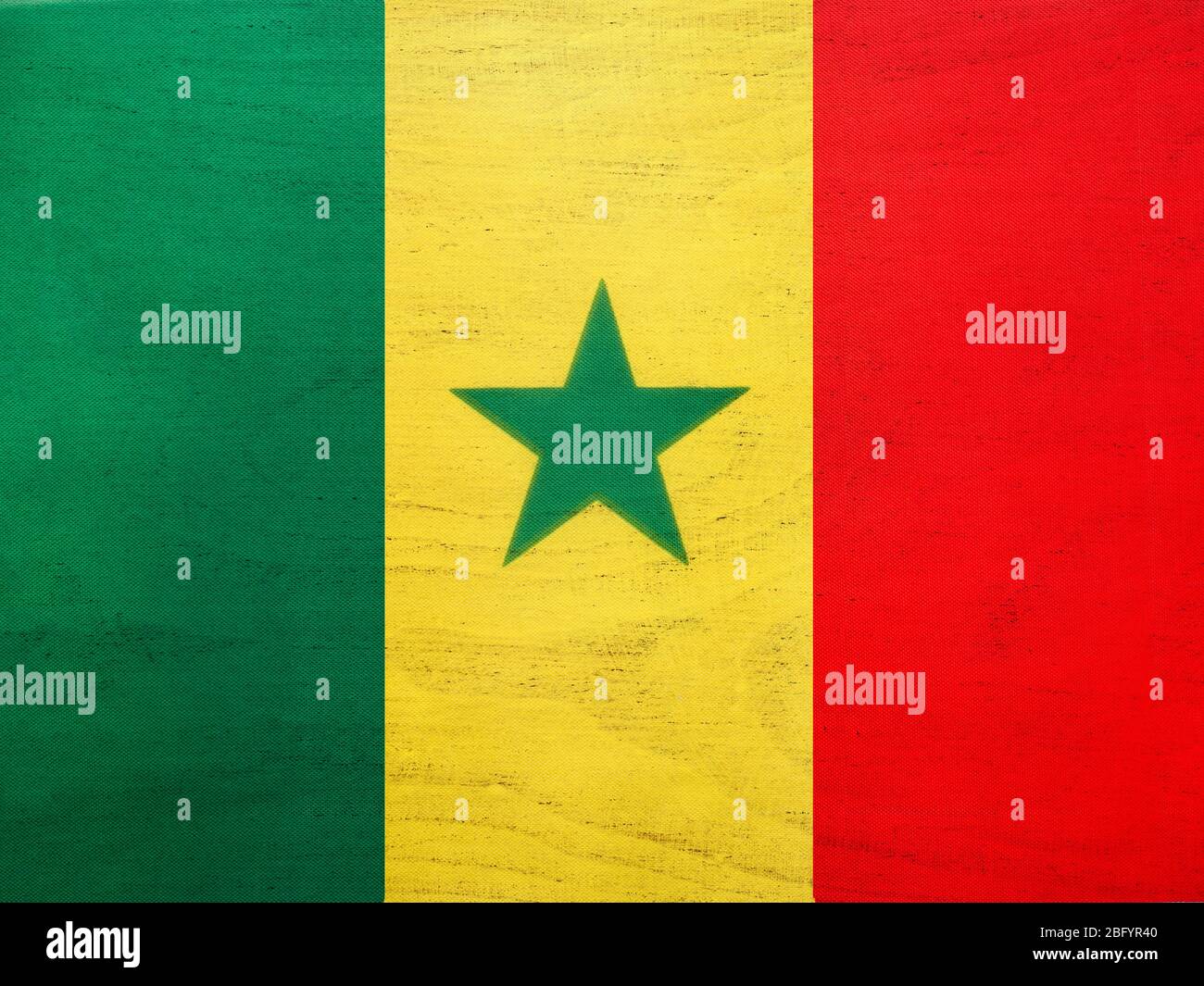Senegalese Flag. Beautiful greeting card. Close up Stock Photo - Alamy
