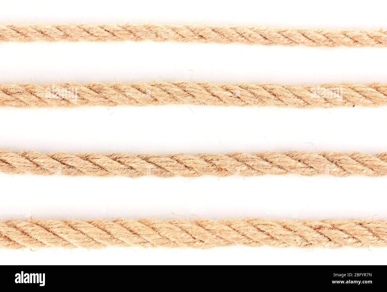 Collection of various ropes isolated on white Stock Photo - Alamy