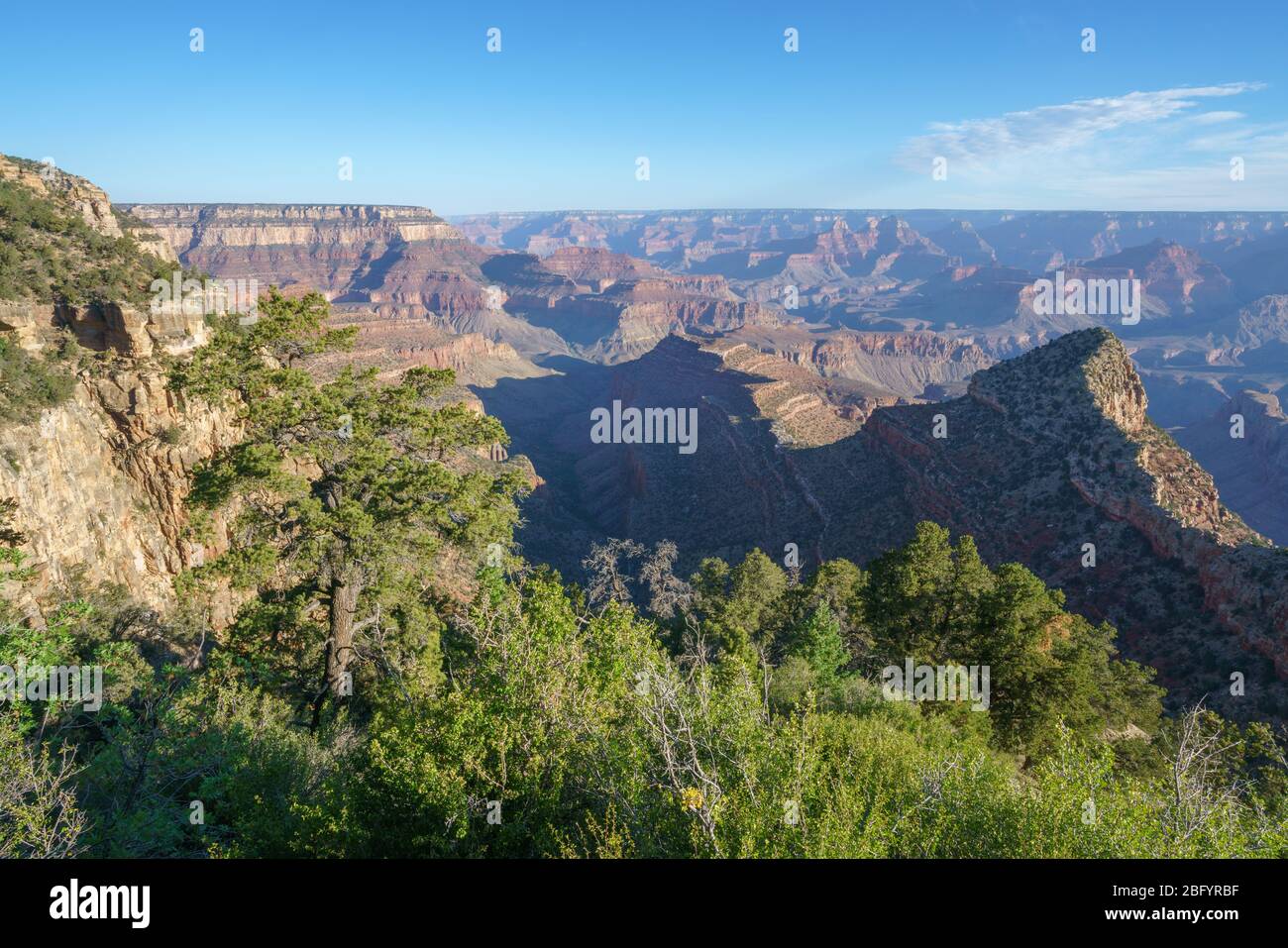 hiking the grandview trail at the south rim of grand canyon in arizona ...