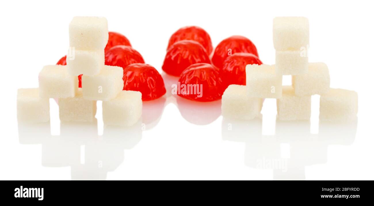 Concept: Amount of sugar in food Stock Photo - Alamy