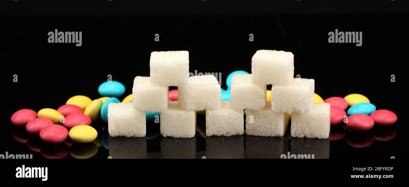 Concept: Amount of sugar in food Stock Photo - Alamy