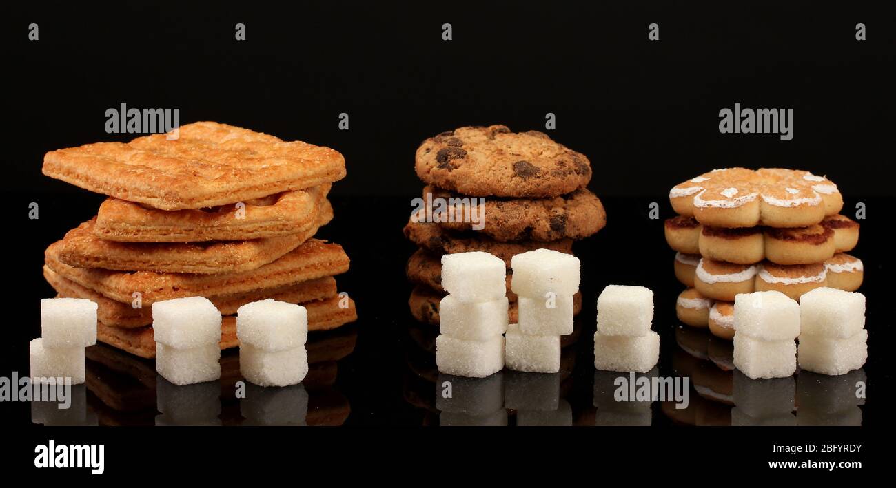 Concept: Amount of sugar in food Stock Photo - Alamy