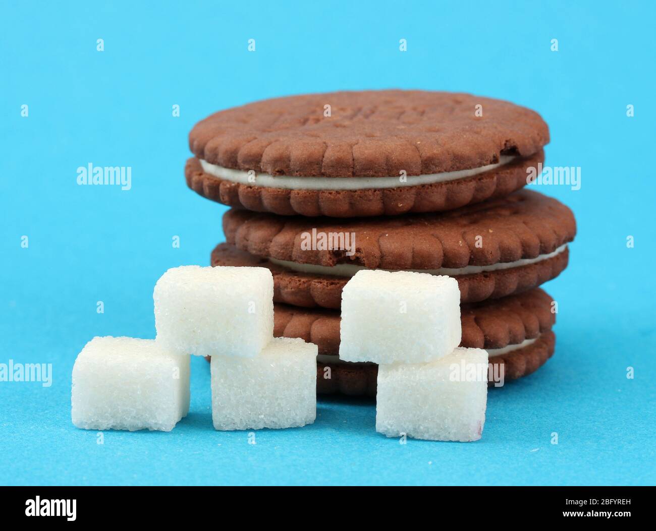 Concept: Amount of sugar in food Stock Photo - Alamy