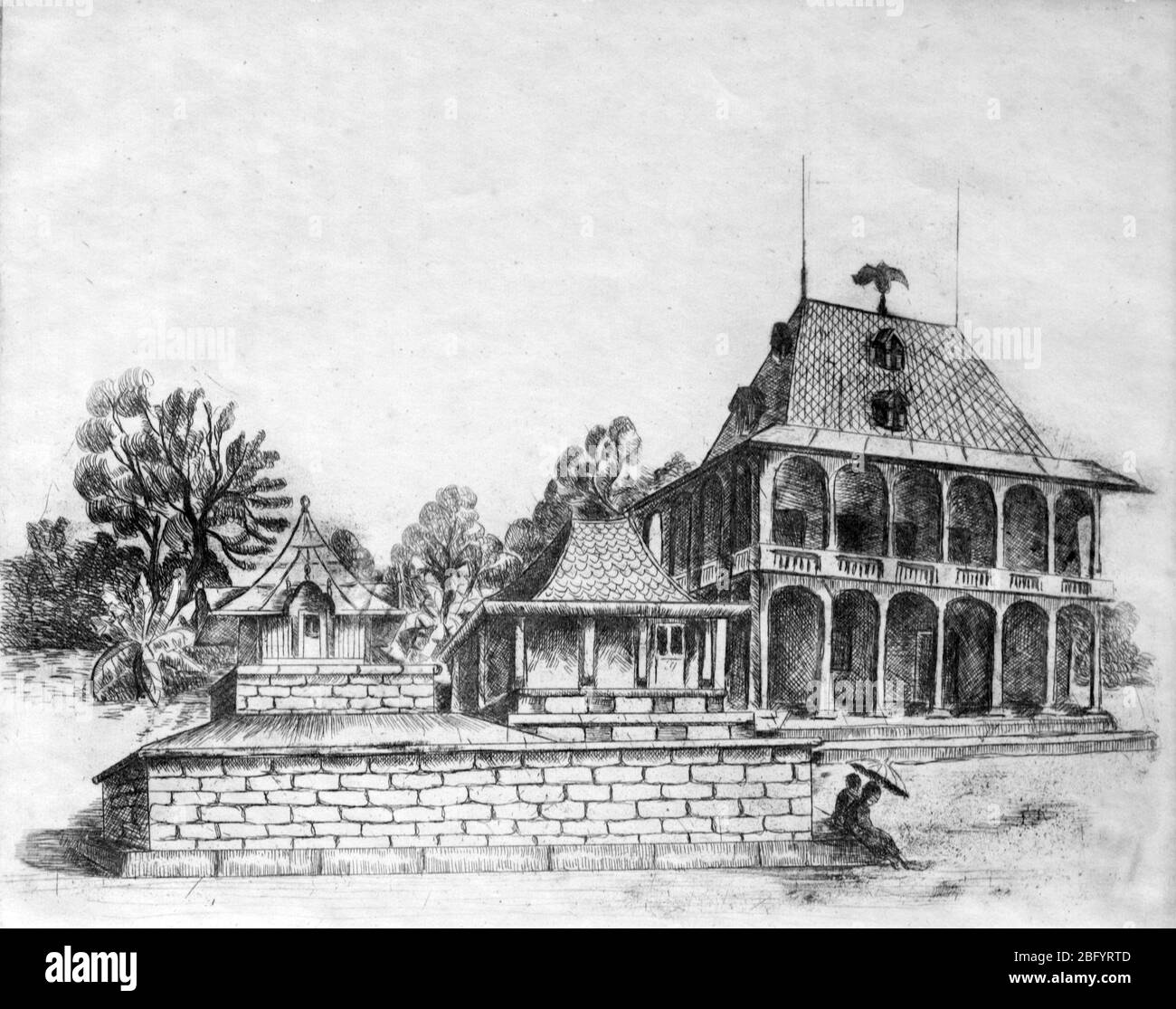 Royal Palace Complex or Rova of Antananarivo Madagacar with Tranovola ...