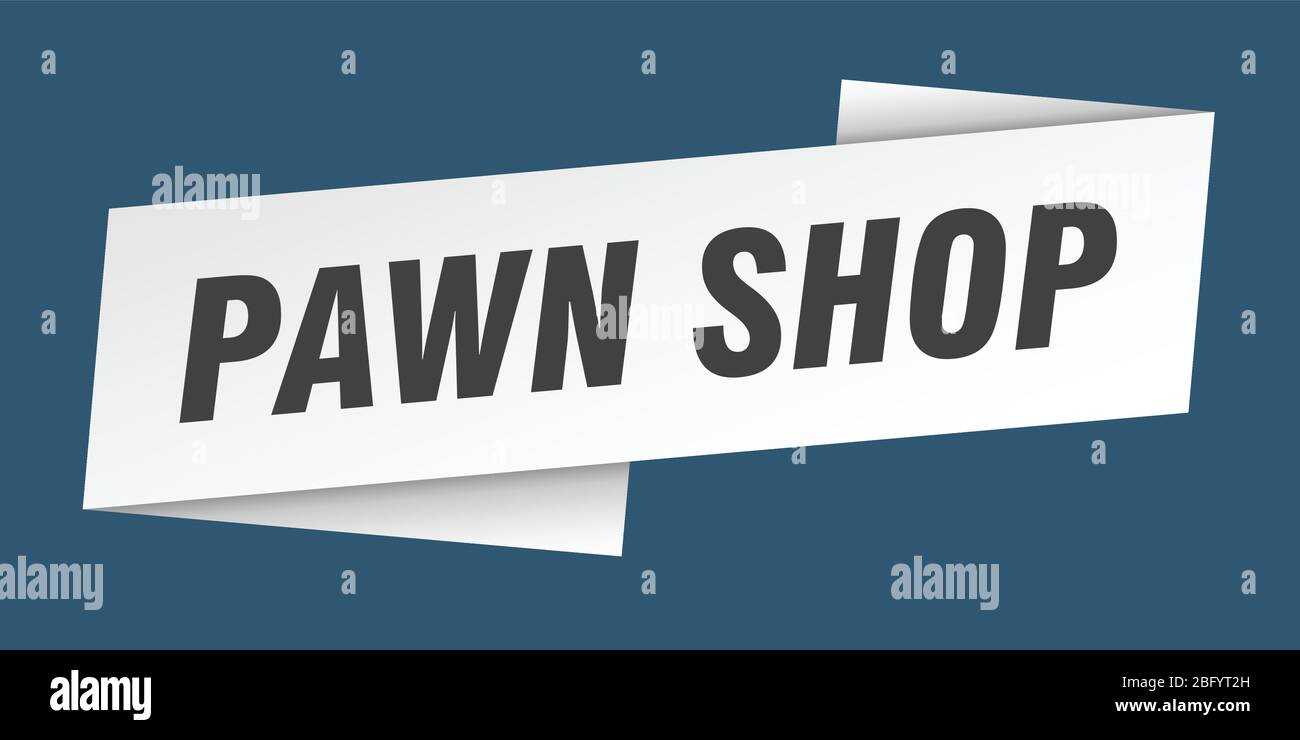 Vector flat isolated illustration pawn shop hi-res stock photography ...