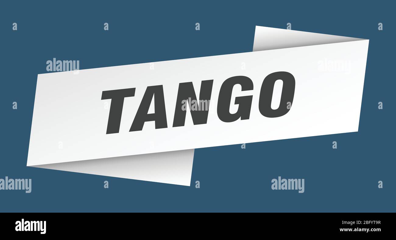 tango banner template. tango ribbon label sign Stock Vector Image & Art ...