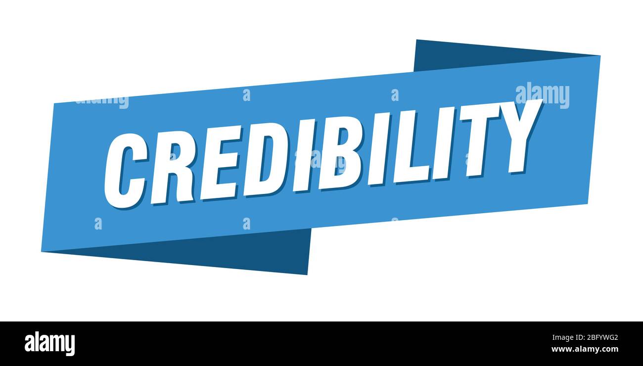 credibility banner template. credibility ribbon label sign Stock Vector ...