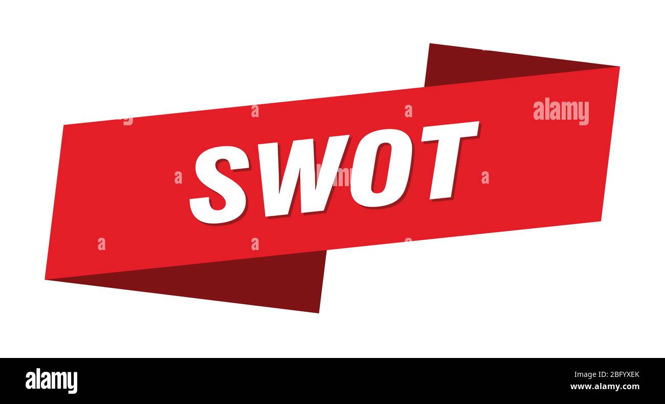 swot banner template. swot ribbon label sign Stock Vector Image & Art ...