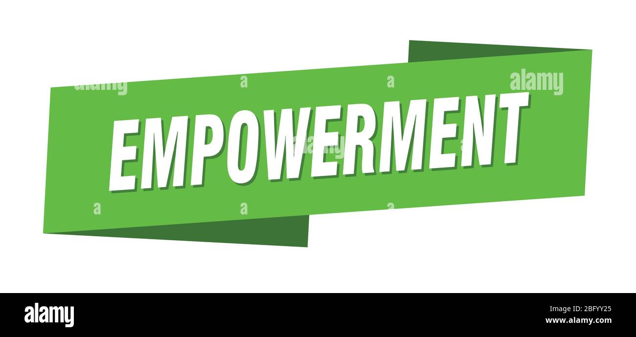empowerment banner template. empowerment ribbon label sign Stock Vector ...