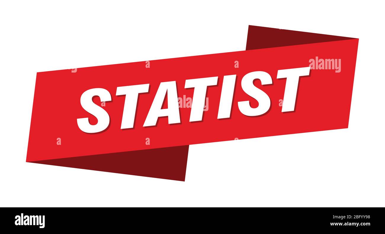 statist banner template. statist ribbon label sign Stock Vector Image ...