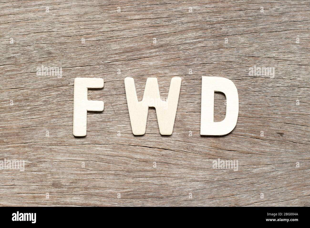 Fwd letter hi-res stock photography and images - Alamy