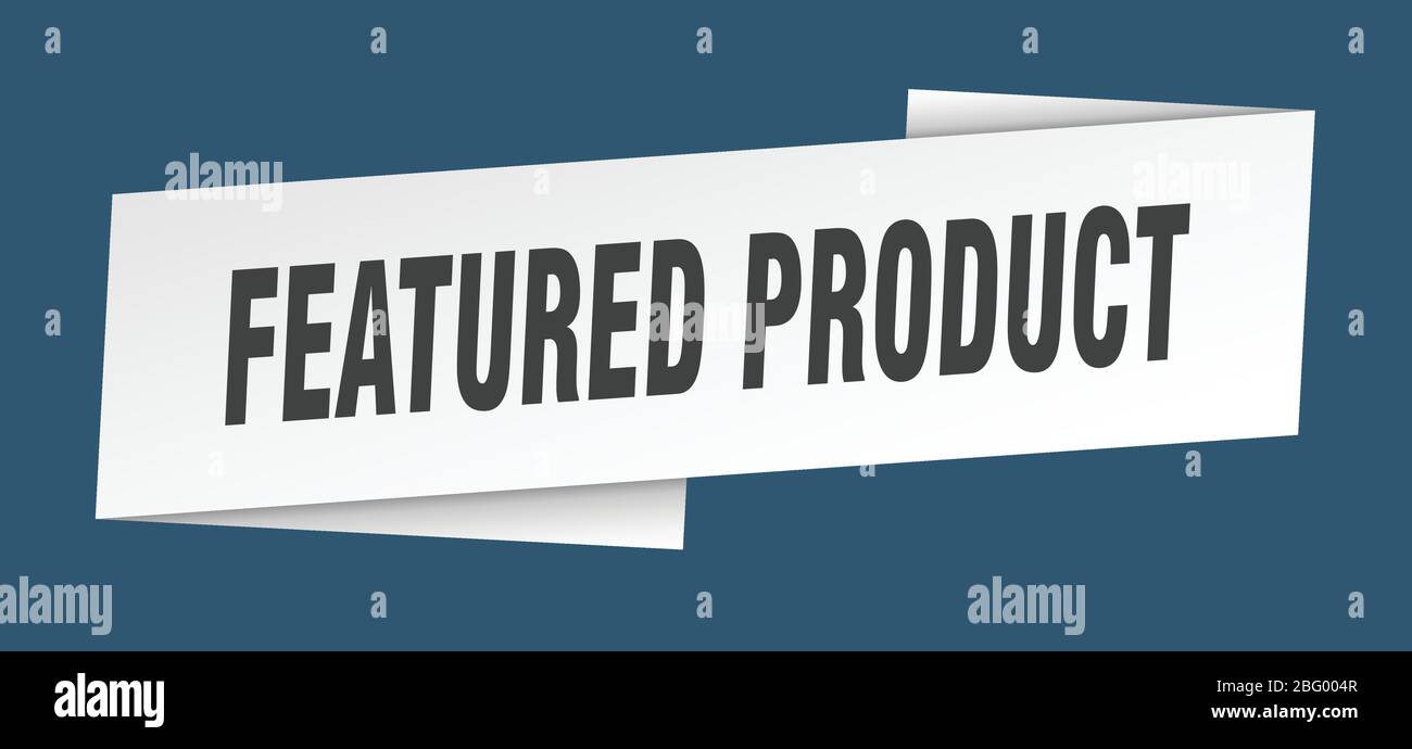 featured product banner template. featured product ribbon label sign ...