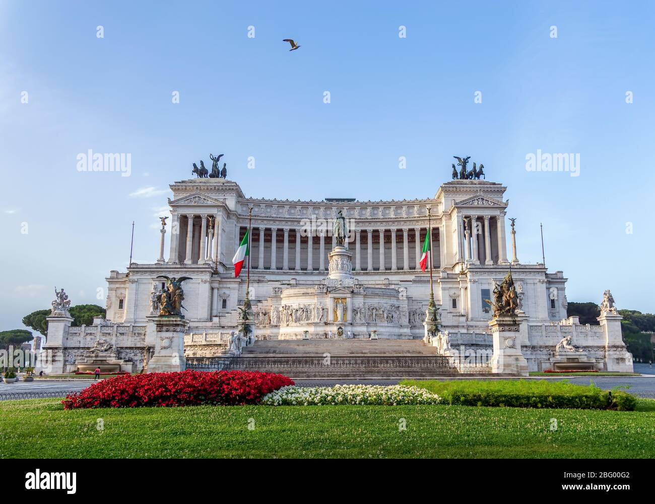 Altare della Patria at early morning - Rome, Italy Stock Photo - Alamy