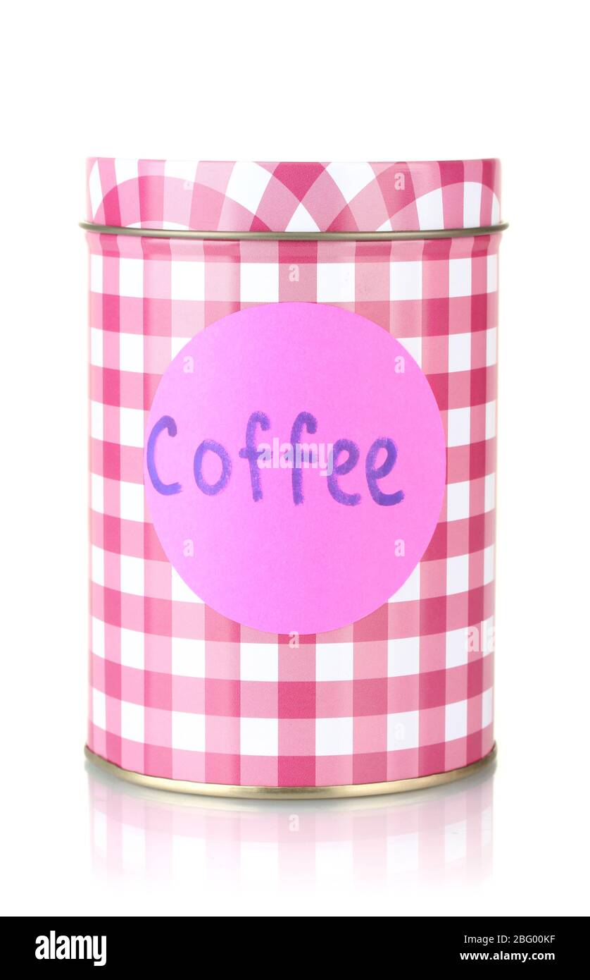 Coffee container isolated on white Stock Photo - Alamy
