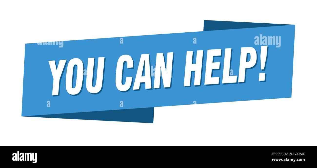 you can help banner template. you can help ribbon label sign Stock ...