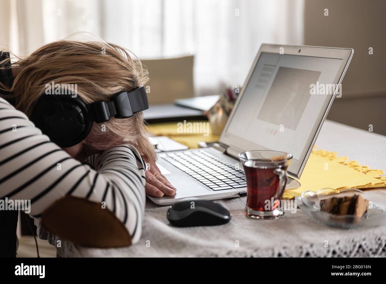 Exhausted teacher hi-res stock photography and images - Alamy