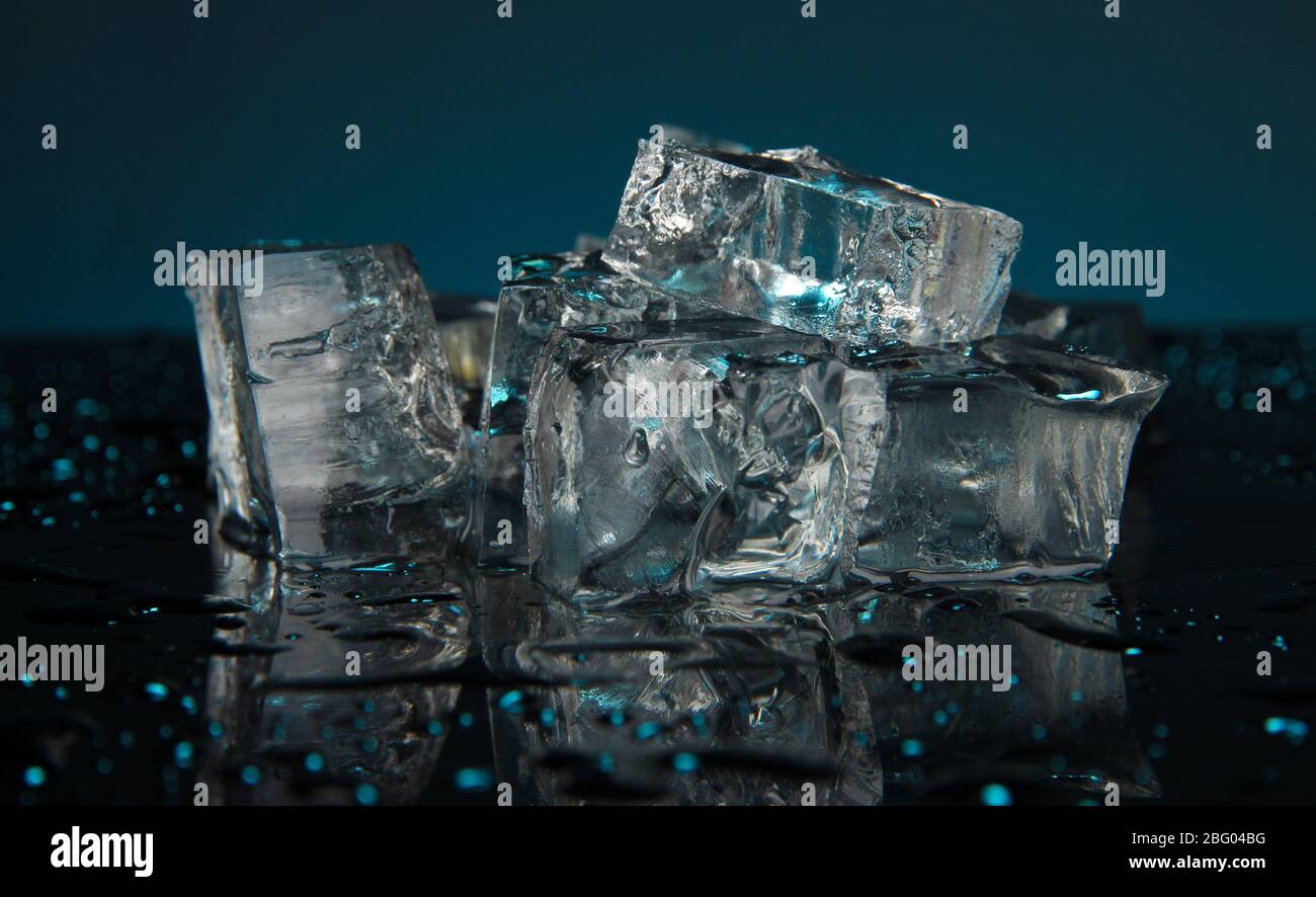 Transparent dark blue ice hi-res stock photography and images - Alamy