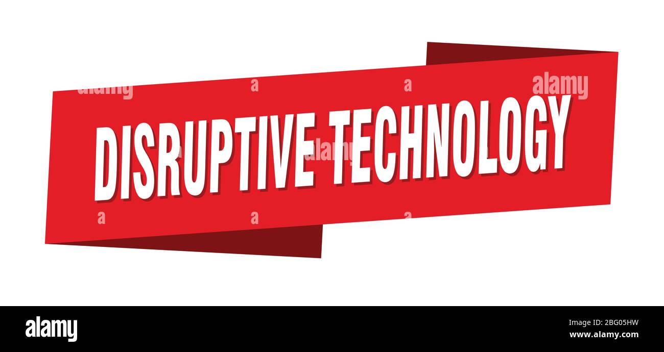 disruptive technology banner template. disruptive technology ribbon ...
