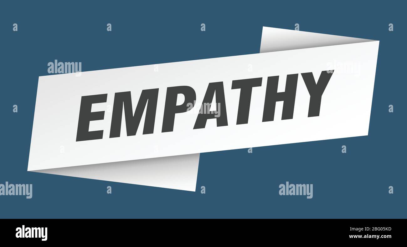 empathy banner template. empathy ribbon label sign Stock Vector Image ...