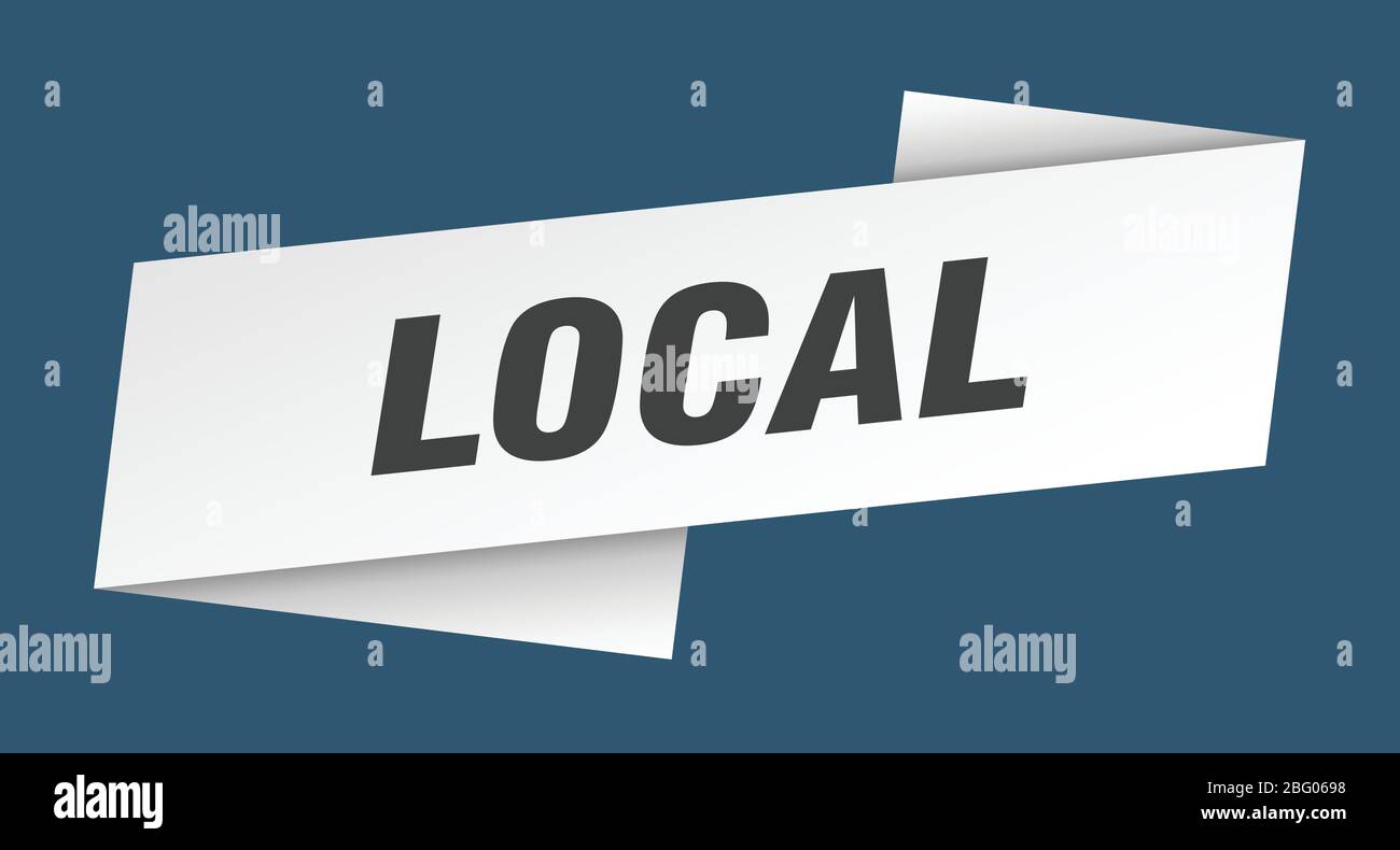 local banner template. local ribbon label sign Stock Vector Image & Art ...