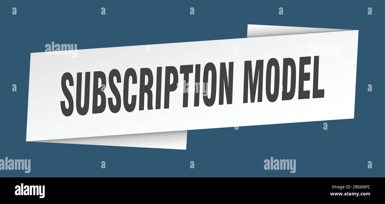 subscription model banner template. subscription model ribbon label ...