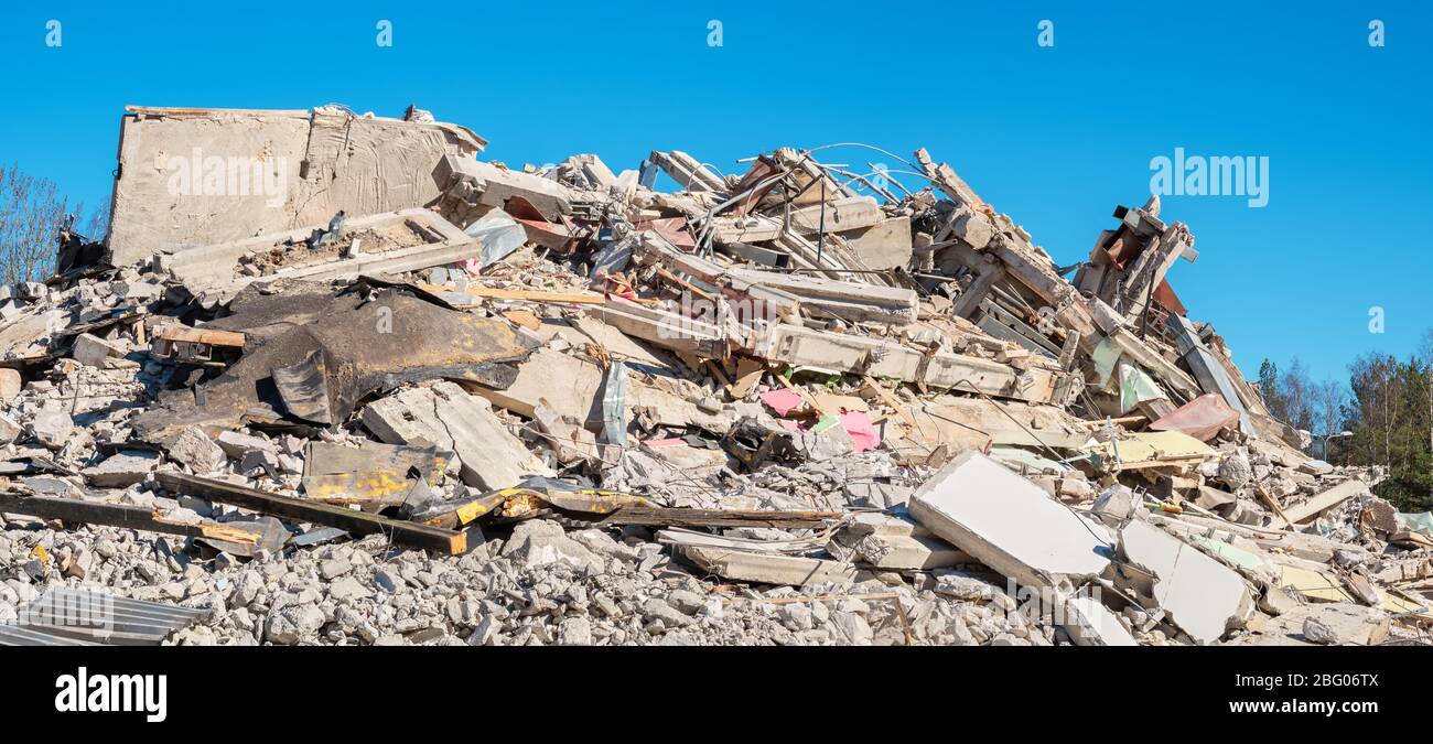 Construction site debris pile waste hi-res stock photography and images ...