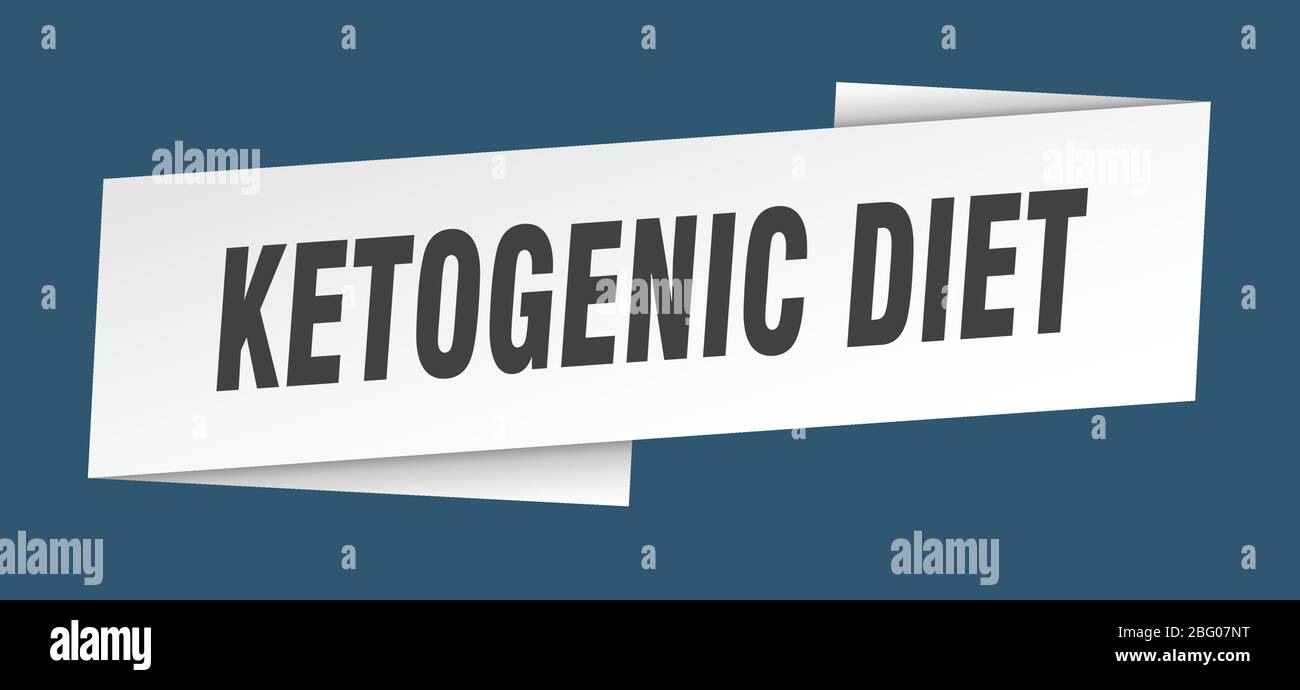 ketogenic diet banner template. ketogenic diet ribbon label sign Stock ...