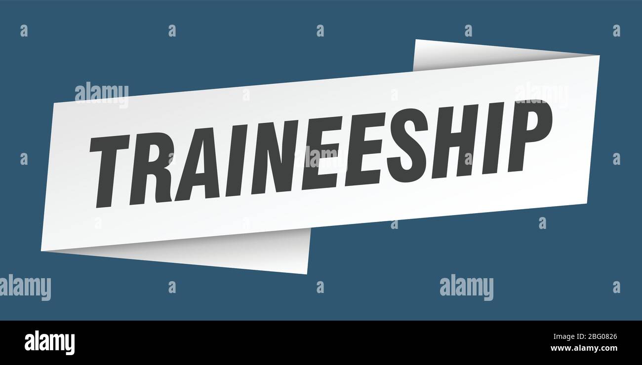 traineeship banner template. traineeship ribbon label sign Stock Vector Image & Art - Alamy